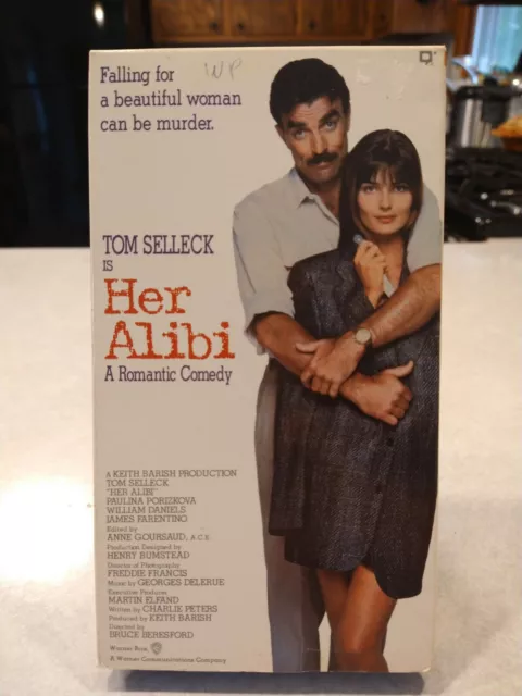 Her Alibi Vhs 89 Tom Selleck Paulina Porizkova James Farentino Wm