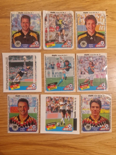 FERRERO DUPLO HANUTA DFB Collectibles World Cup 1994 USA Choose 2 ...