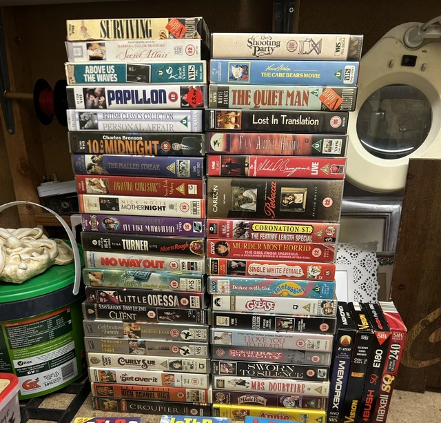 VHS TAPES X 42 Job Lot Bundle Of VHS Video Tapes - MIXED LOT Of Films ...