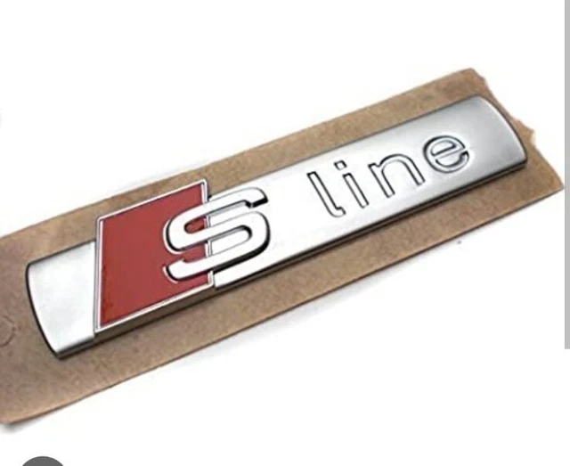 GENUINE AUDI S-LINE lettering logo character emblem A2 A3 A4 A5 A6 A7 ...