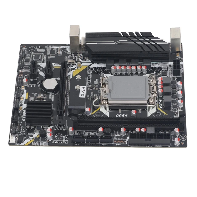 H610U MOTHERBOARD 2XDDR4 DIMM NVME M.2 PCI E 16X Gen 3.0 Slot LGA1700 ...