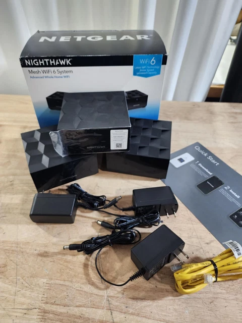 NETGEAR NIGHTHAWK AX1800 WiFi 6 Dual Band MR60 Mesh Router System $89. ...