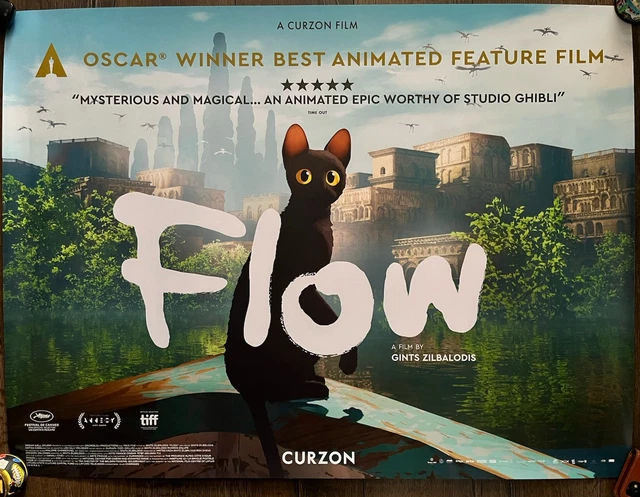 FLOW ORIGINAL QUAD Cinema Poster 2025 Oscar Winner Version £31.91 ...