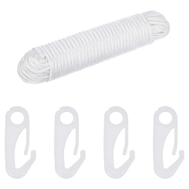 PACK POTEAU DE Drapeau Accessoire Corde Set Éléments Mât Tressé Crochet ...