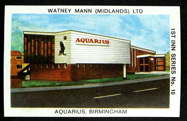MATCHBOX LABEL WATNEY Mann Pub Inn Aquarius Birmingham MC154 £1.99 ...