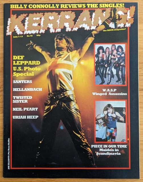 DEF LEPPARD KERRANG! issue 45 July 1983 £9.73 - PicClick UK
