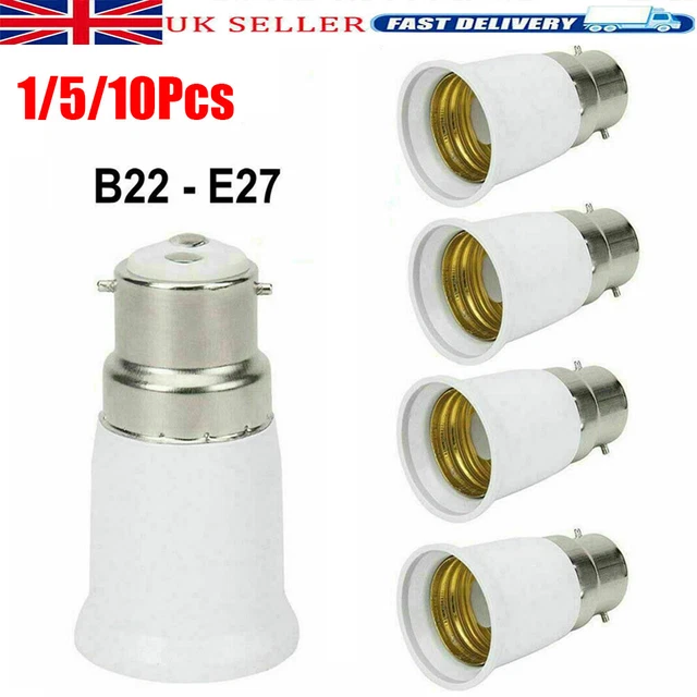 UK ADAPTOR BAYONET Edison Screw Light Bulb Converter Holder UK BC B22 ... UK ADAPTOR BAYONET Edison Screw Light Bulb Converter Holder UK BC B22 ...