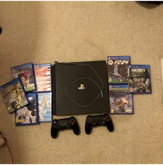 PS4 PRO CONSOLE bundle 2 controllers + 11 games £145.00 - PicClick UK