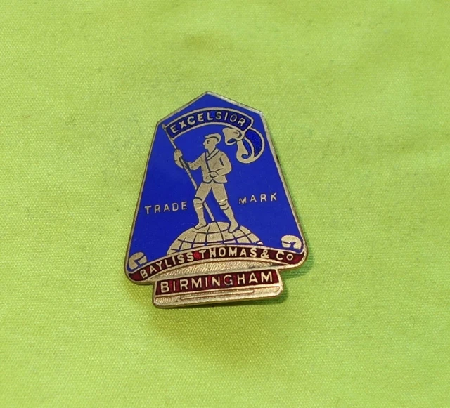 1930S EXCELSIOR ENAMEL motorcycle bike badge pin lapel - TYPE 2 £89.99 ...