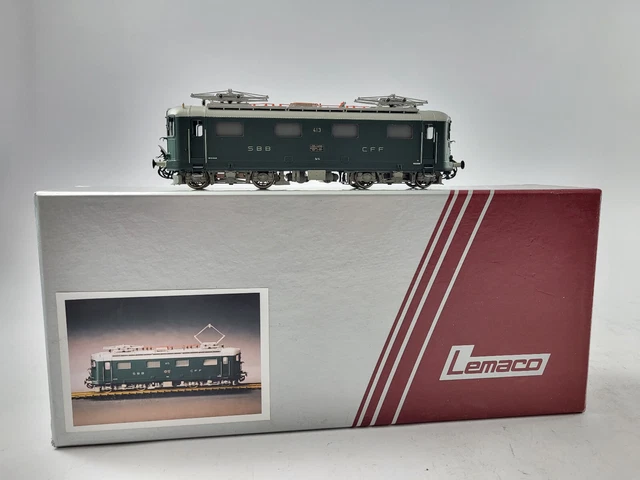 LEMACO SBB RE 4/4 413 No. H0-020 Spur H0 Finescale Messingmodel BRASS ...