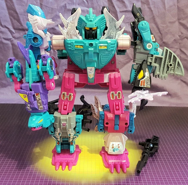 VINTAGE HASBRO TRANSFORMERS G1 Complete Seacons Piranacon Starter Set £ ...