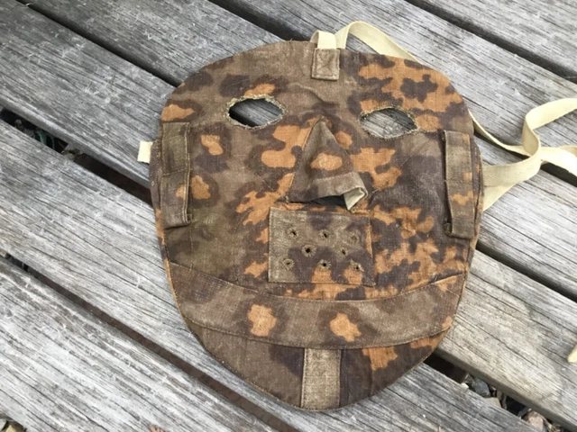 WW2 GERMAN HELMET camo winter facemask $500.00 - PicClick CA