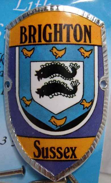 ENGLAND BRIGHTON SUSSEX new badge mount stocknagel hiking medallion ...