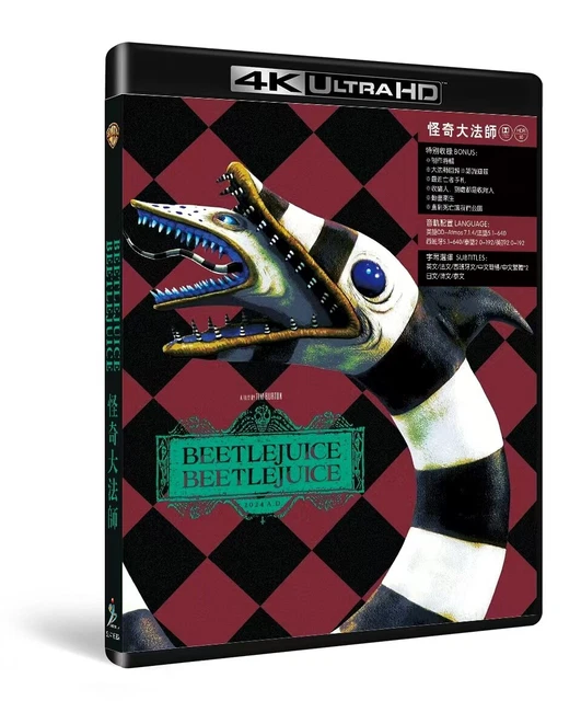 BEETLEJUICE BEETLEJUICE (2024) 4K UHD Film Dolby Vision All Region Free Box Set £23.59 - PicClick UK