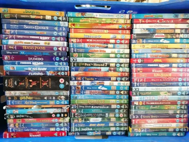 CHILDRENS KIDS FAMILY DVDs Disney Pixar Nickelodeon Dreamworks Lot ...