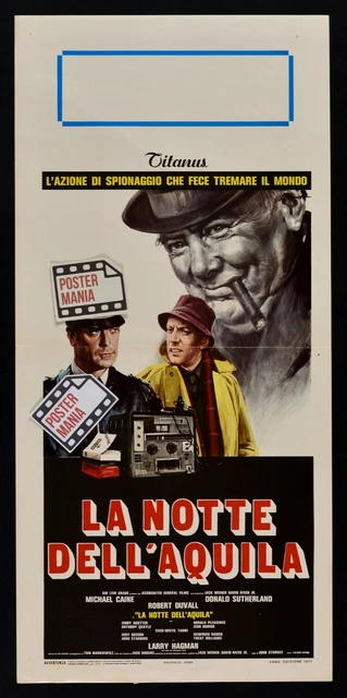 AFFICHE LA NOTTE Dell'Aigle Michael Caine Sutherland Robert Duvall N31 ...