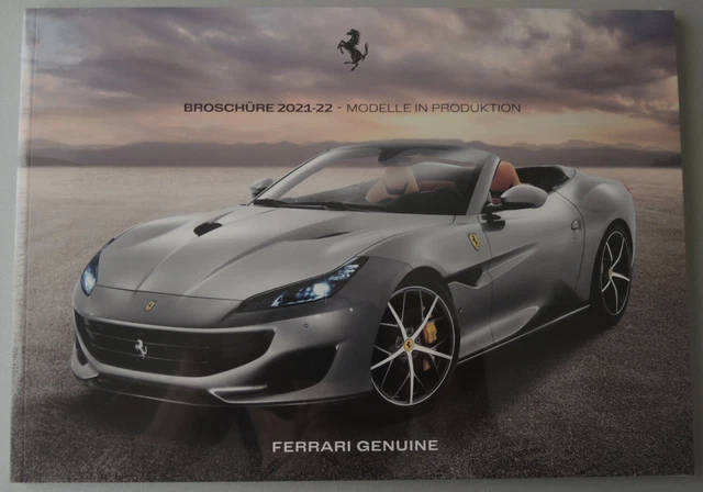 FERRARI BROCHURE AUTHENTIQUE 2021-22 modèles en production brochure D ...