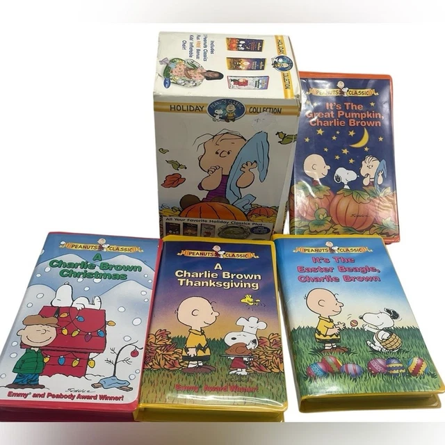 VINTAGE 4 HOLIDAY Peanuts Classic Collection VHS tapes £32.29 - PicClick UK