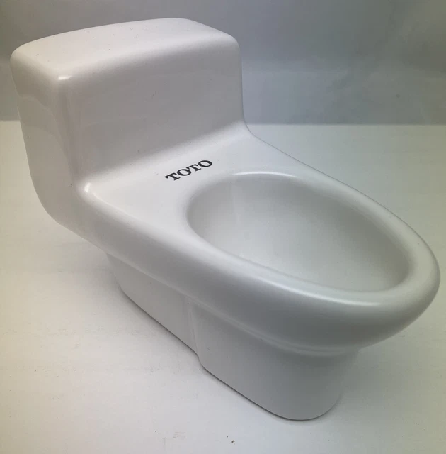 VINTAGE TOTO SALESMAN Sample Porcelain Miniature Toilet #12 $32.95 ...