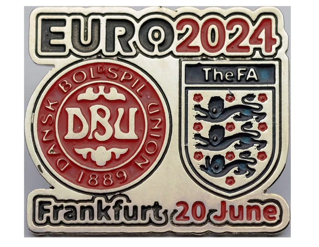 FOOTBALL SOCCER PIN badge UEFA EURO 2024 Germany. Denmark - England £15 ...