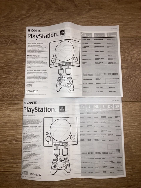 PLAYSTATION INSTRUCTION MANUAL - Sony Playstation PS1 - Manual Only £4.99 - PicClick UK