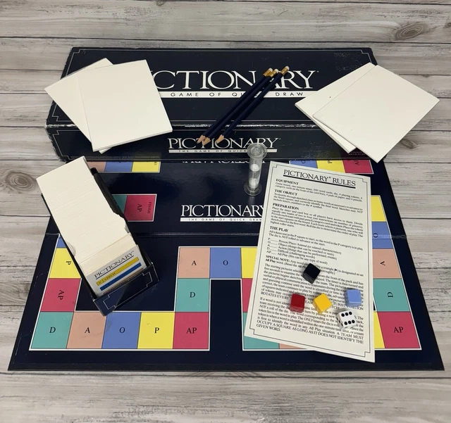 PICTIONARY 1987 VINTAGE Board Game Original Complete Parker Games ...