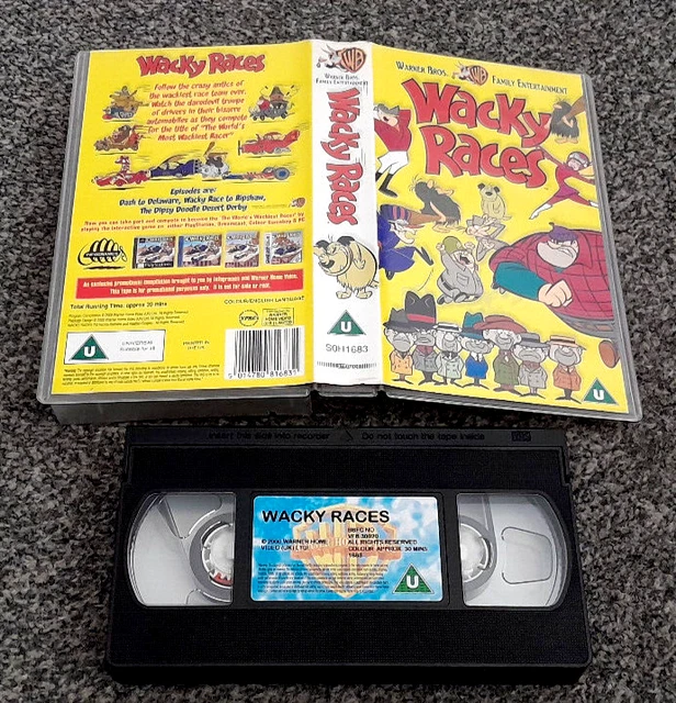 WACKY RACES DASH To Delaware Penelope Pitstop Vhs Video Kids Children £ ...