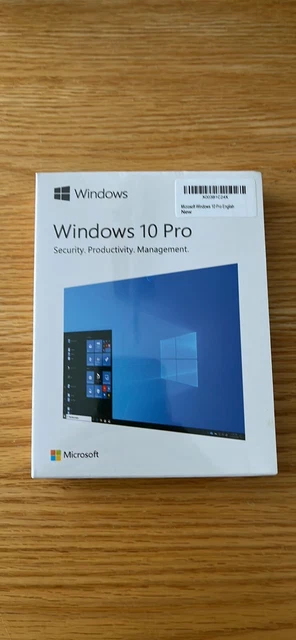 MICROSOFT WINDOWS 10 Professional 32/64 Bit Retail Box USB Drive New ...