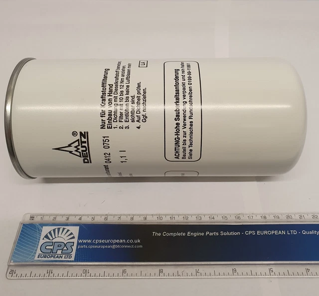 04120751 FUEL FILTER **PACK OF 2** Was 04131596 GEN DEUTZ TCD3.6L4, TCD ...