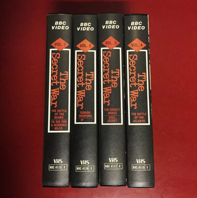 *THE SECRET WAR vhs BBC Video WW2 Documentary History vol. 1,2,3,4 rare ...
