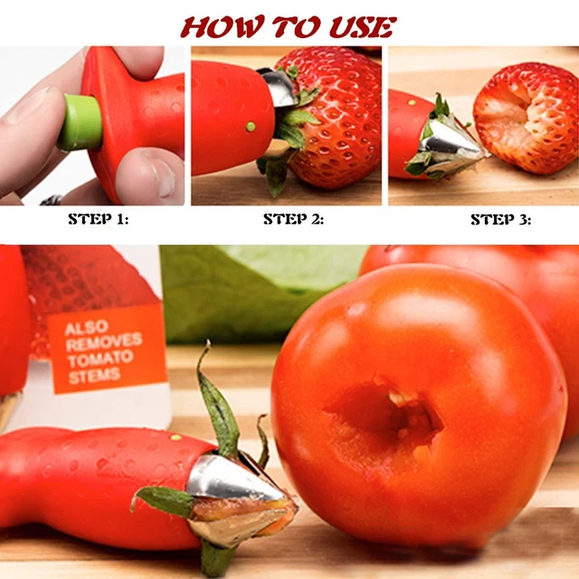 MULTI CLAW STRAWBERRY Huller Stainless Steel Plasitc Fruit Berry Tomato ...