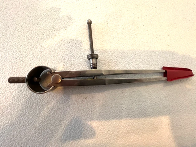 STARRETT 6 SPRING-TYPE Divider With Round Legs - 6” Size Machinist Tool ...