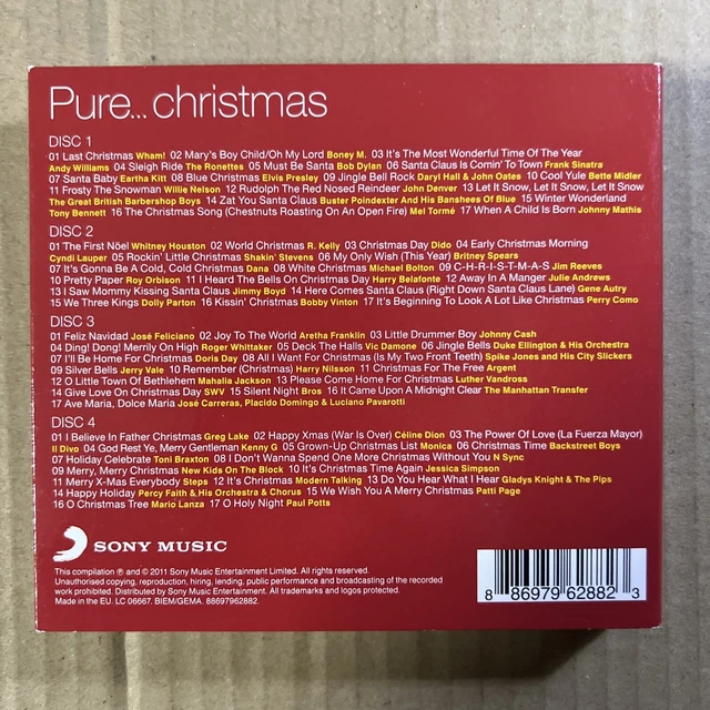 PURE... CHRISTMAS 4CD Boxset [New But Not Sealed] sony music Various ...