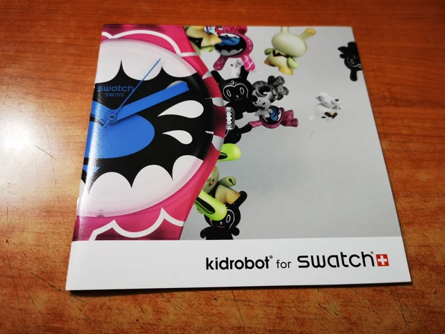 SWATCH KIDROBOT COLLECTION CATALOGO A COLOR MIDE 16x0,20x16cm PESA 77g ...