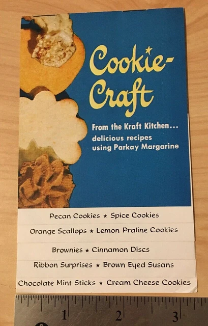 KRAFT COOKIE CRAFT Parkay Margarine Recipe Booklet Pamphlet Vintage £6. ...