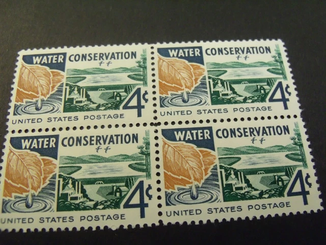 US POSTAGE STAMP 1960 Water Conservation, Watershed Scott 1150 4 - 4c ...
