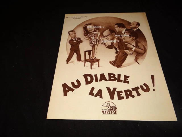 AU DIABLE LA VERTU Liliane Bert louis de funes dossier presse cinema ...