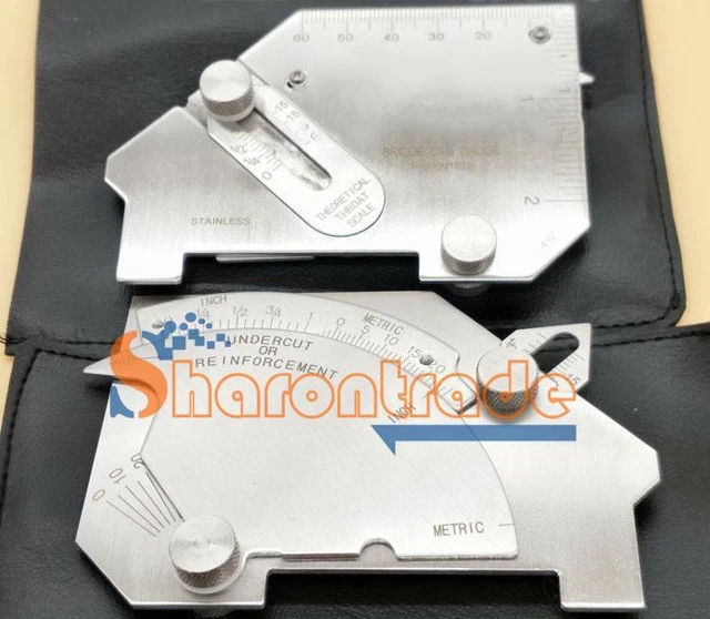 MG-8 WELDER INSPECTION ruler Bridge grooves Gauge Welding Gauge Gage ...