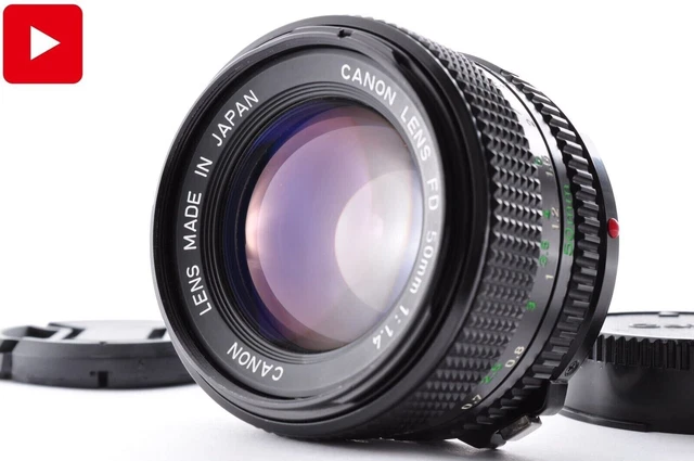 CANON NEW FD 50mm F1.4 MF Standard Lens FD Mount [Near Mint] From Japan ...