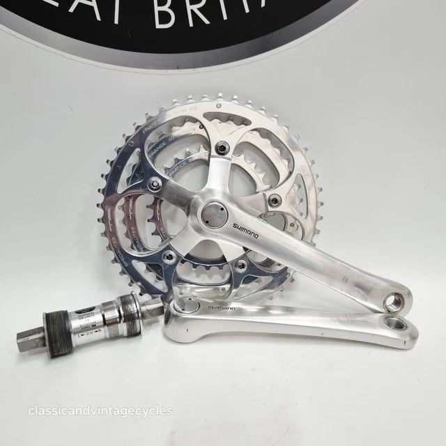 SHIMANO DEORE XT M730 Triple Chainset 7-9 Speed 48,40,28 175mm BB TA ...