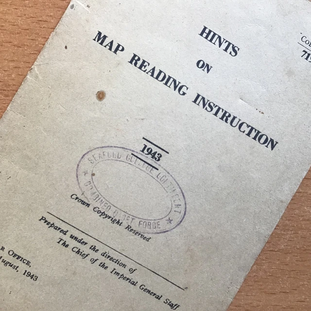 ORIGINAL BRITISH ARMY Training Pamphlet: Hints On Map Reading ...