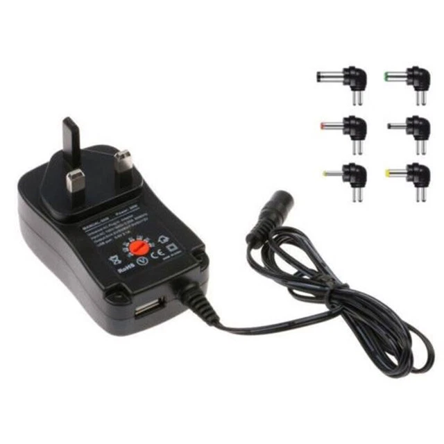 UNIVERSAL MAINS AC/DC Power Supply Adapter Charger 3V 4.5V 5V 6V 7.5V ...