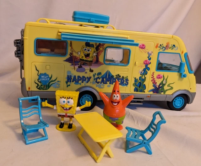 DICKIE TOYS SPONGEBOB Squarepants Happy Campers Campervan Bus Playset ...