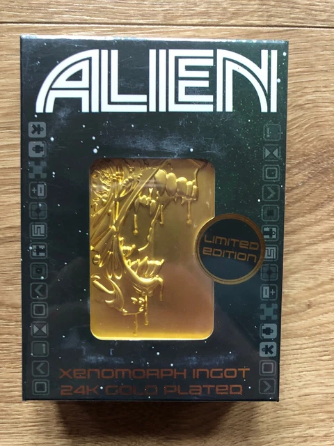 ALIEN XENOMORPH INGOT 24k Gold Plated Limited Edition £24.00 - PicClick UK