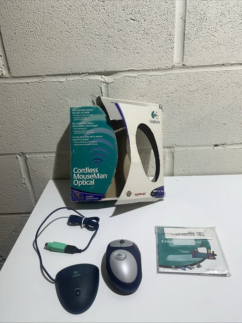 LOGITECH CORDLESS MOUSEMAN Optical Mouse £20.99 - PicClick UK