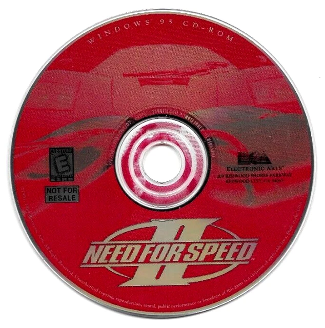 VINTAGE NEED FOR Speed II Street Racing PC CD-ROM Video Game By EA 1999 ...