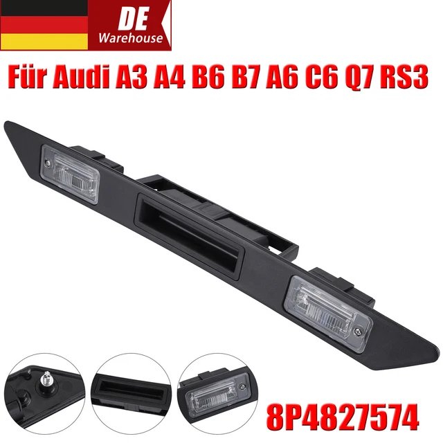 FÜR AUDI A3 A4 B6 B7 A6 C6 Q7 RS3 8P4827574 Griffliste Heckklappe ...