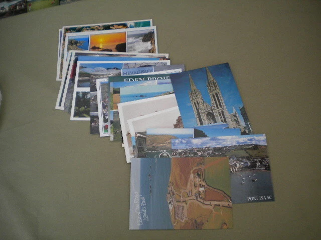 SELECTION OF POSTCARDS from various English counties + London, posted ...