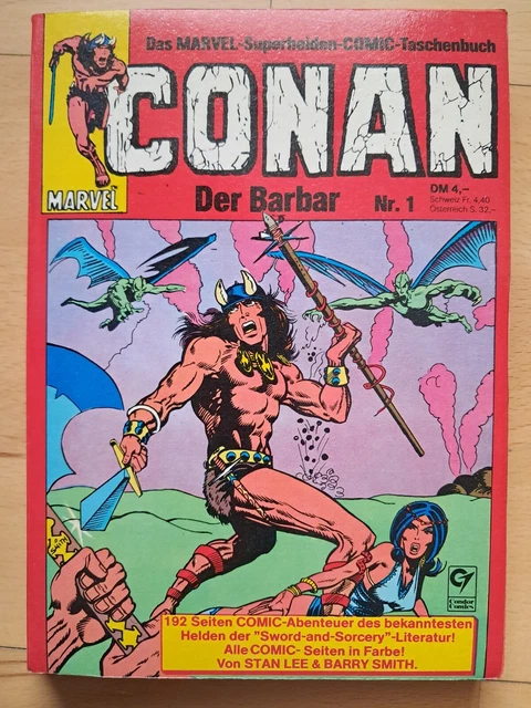 CONAN DER BARBAR Nr.1 von 1979 - TOP Z1 Marvel Comic-Taschenbuch CONDOR ...