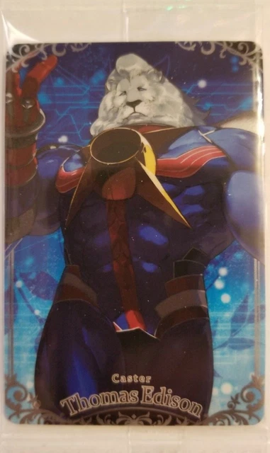 CARTA WAFER CASTER Thomas Edison Fate Grand Order FGO Vol 4 N 08 Bandai ...